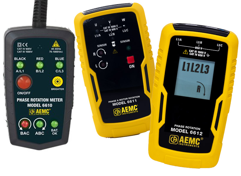 AEMC Phase Rotation Meter | Phase Rotation Detectors