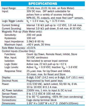 PAX Lite Counter Rate Meters | Shop Totalizers from Weschler