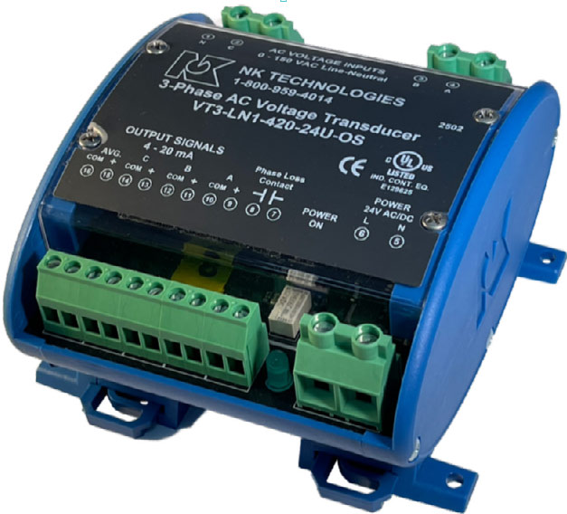 NK Technologies 3-phase Voltage Transducers | Weschler